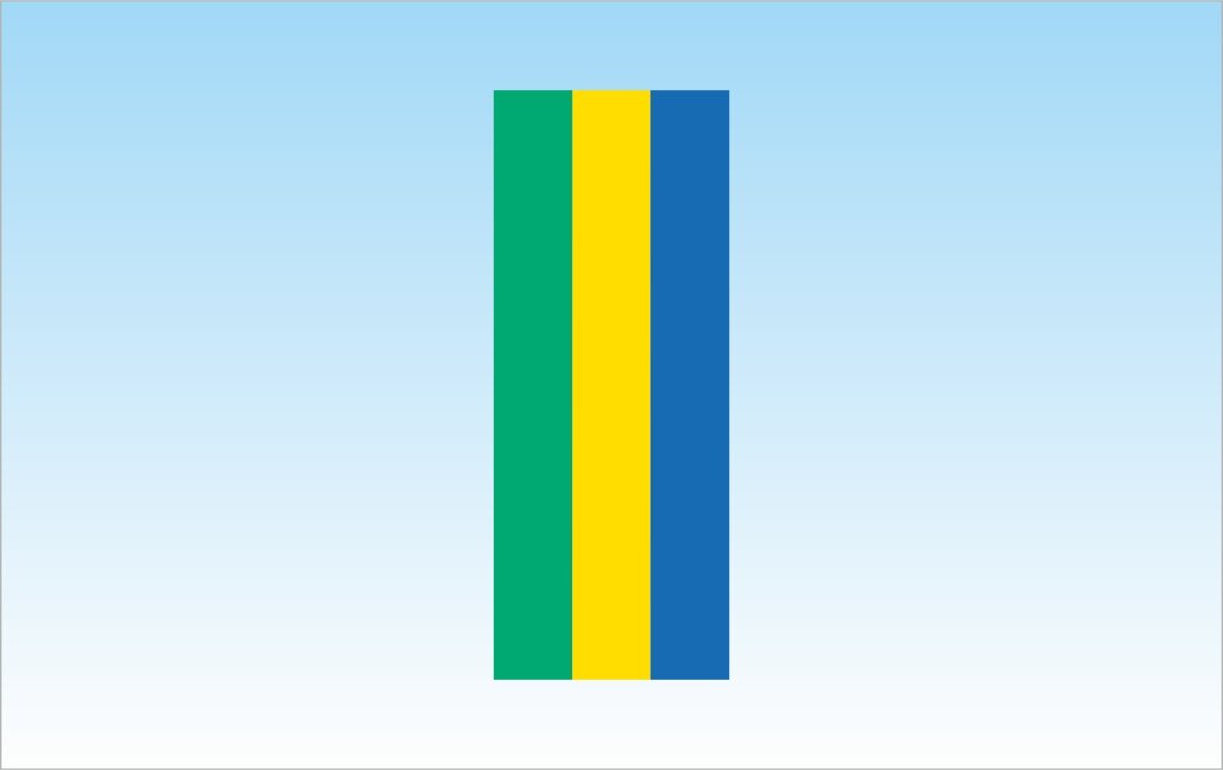 Country flag National flag Hißhoch Gabon 150 x 400 cm Euroflag 115g/m ...