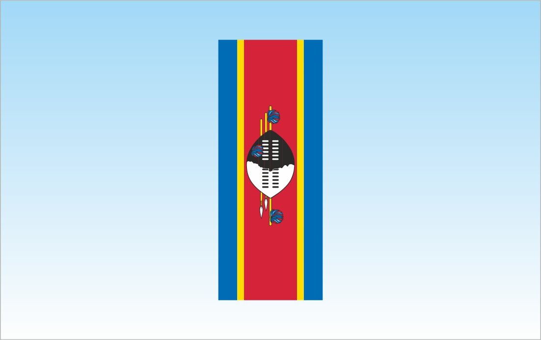 Country flag National flag Hißhoch Swaziland 150 x 400 cm Euroflag 11 ...
