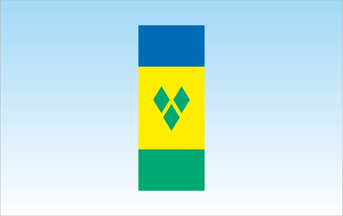 Country flag National flag Hißhoch St. Vincent 150 x 400 cm Euroflag ...