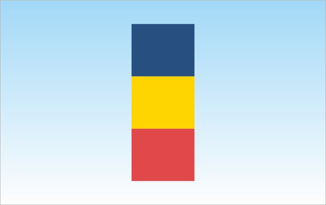 Country flag National flag Hißhoch Chad 150 x 400 cm Euroflag 115g/m² ...