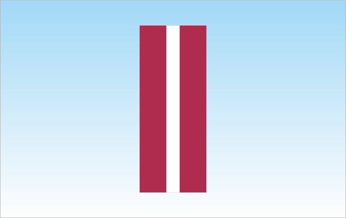 Nationalflag Latvia 120x300cm banner, 69,60