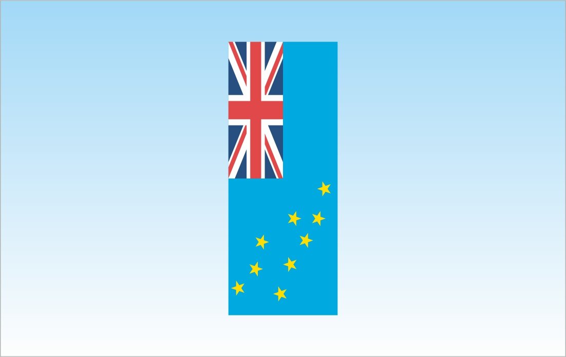 Country flag National flag Hißhoch Tuvalu 100 x 250 cm Euroflag 115g ...