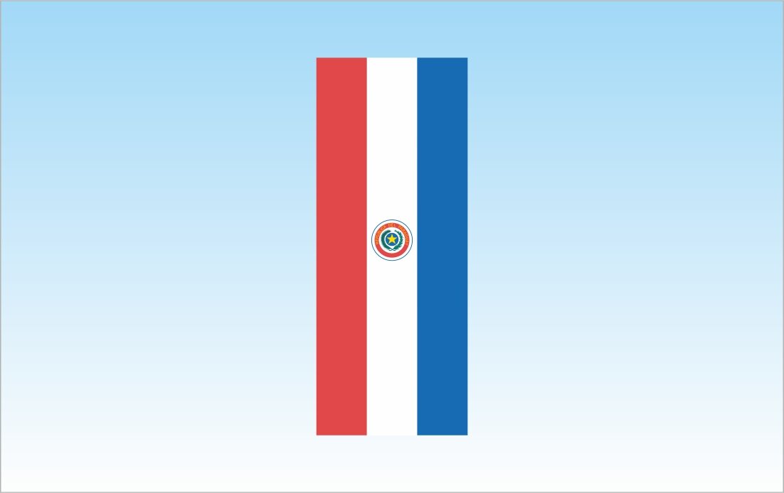 Country flag National flag Hißhoch Paraguay 100 x 400 cm Euroflag 115 ...