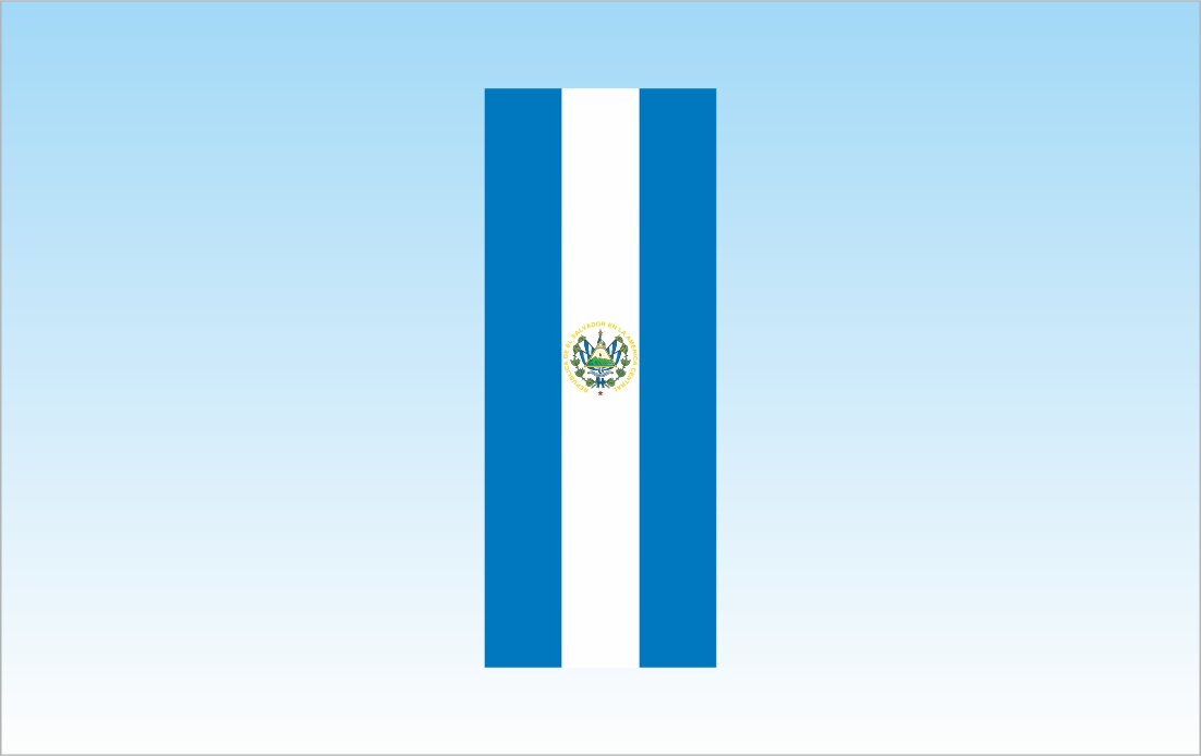 Country Flag National Flag High El Salvador 120 x 400 cm Euroflag 115 ...