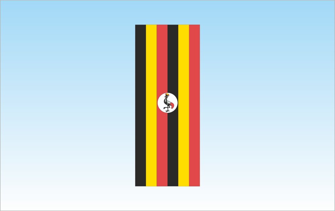 Country flag National flag Hißhoch Uganda 120 x 400 cm Euroflag 115g ...