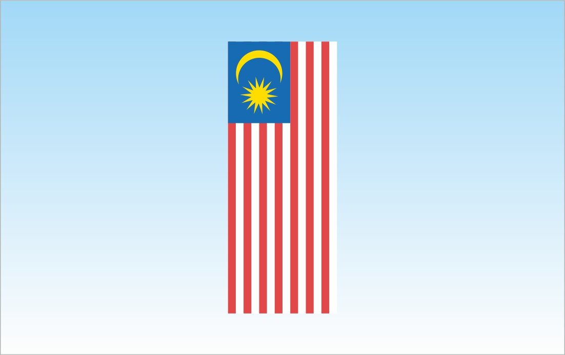 Country flag National flag Hisshoch Malaysia 150 x 350 cm Euroflag 11 ...