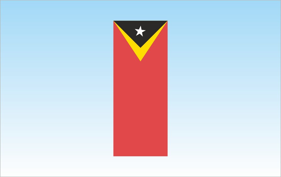 Country Flag National Flag High East Timor 150 x 350 cm Euroflag 115g ...
