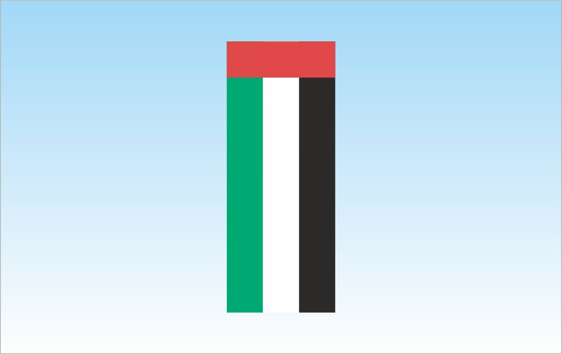 Country flag National flag Hißhoch UAE 150 x 350 cm Euroflag 115g/m² ...