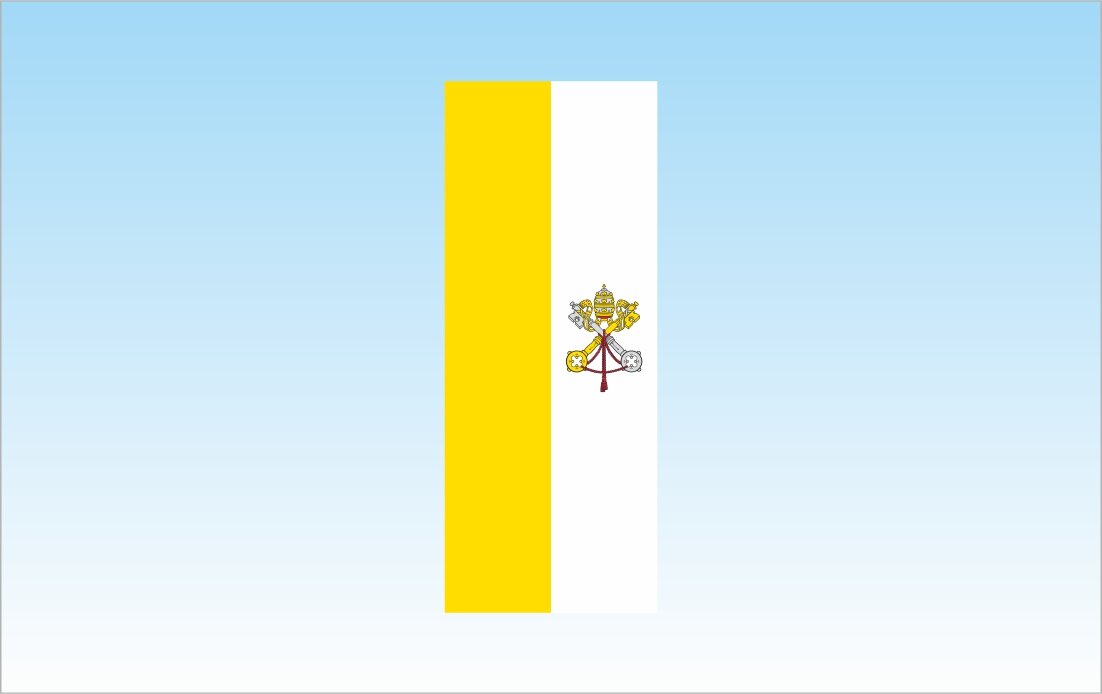 Country flag National flag Hißhoch Vatican City 150 x 350 cm Euroflag ...