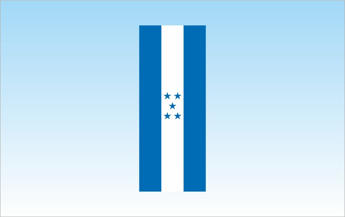 Country flag National flag Hisshoch Honduras 150 x 350 cm Euroflag 11 ...
