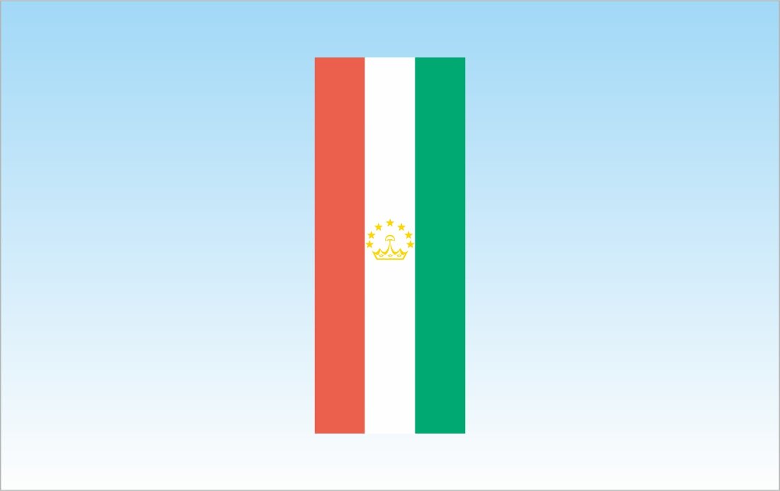 Country flag National flag Hisshoch Tajikistan 150 x 350 cm Euroflag ...