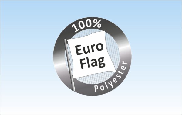 Werbeflagge Ausleger 150 x 400 cm Euroflag 115 g/m² - Hohlsaum 30 mm ...